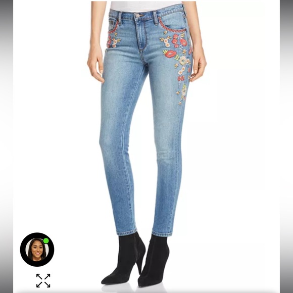 Johnny Was | Jeans | Johnny Was Embroidered Skinny Jeans In Indigo ...